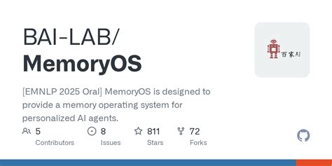 Github Bai Labmemoryos Emnlp 2025 Oral Memoryos Is Designed To Provide A Memory Operating