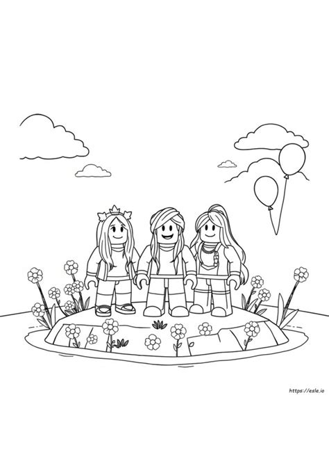 Roblox Coloring Page Coloriage Rainbow Friends