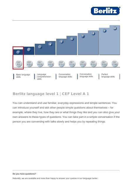 Berlitz Language Level 1 Cef Level A 1 Berlitz Virtual Classroomeu