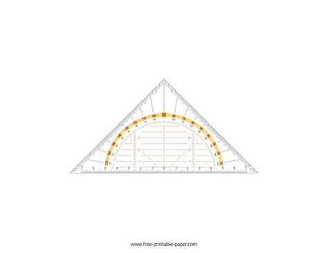 Triangle Protractor Free Printable