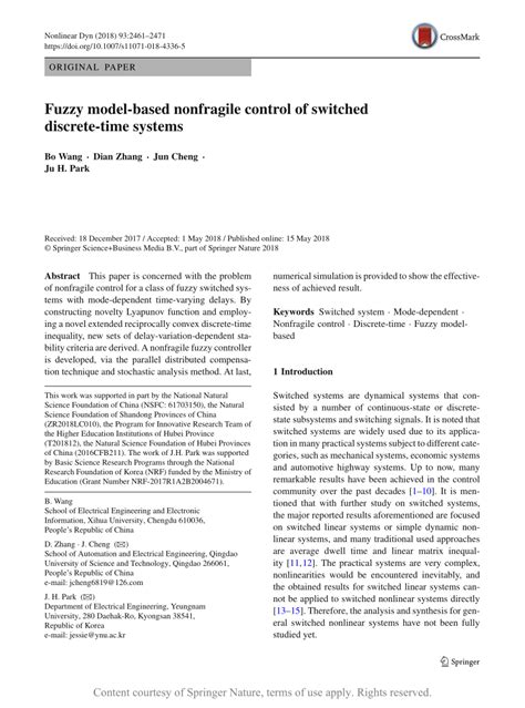 Fuzzy Model Based Nonfragile Control Of Switched Discrete Time Systems