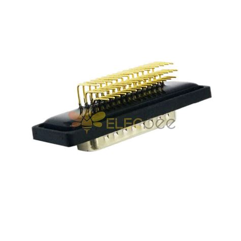Elecbee D Sub 44pin Connector Right Angled Female Through Hole 44pin Waterproof Solid Pin
