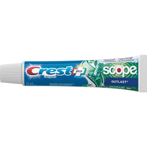 Crest Complete Whitening Plus Scope Outlast Toothpaste 120 Ml Long