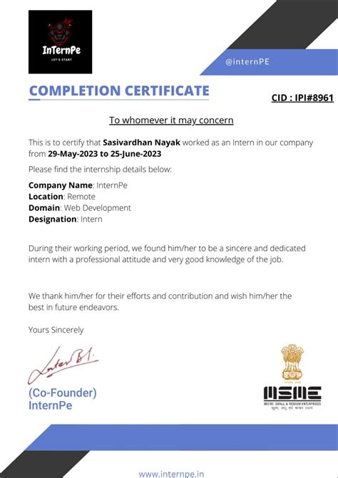 Hello Connections I Am Very Happy To Share That I Have Completed Internship At Internpe