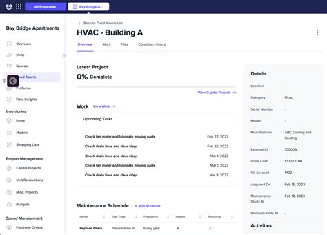 Fixed Assets Overview And Maintenance Work Files And Condition History Happyco