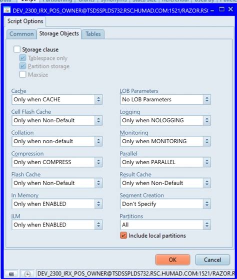 Toad Not Generating Ddl For Automatic Partitions Toad For Oracle