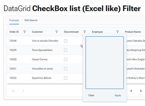 Datagrid Filter On Column With Checkboxes Not Possible Radzenblazor
