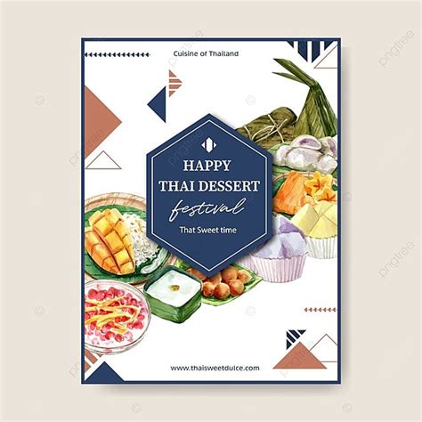 Thai Sweet Poster Design With Sticky Rice Template Download On Pngtree