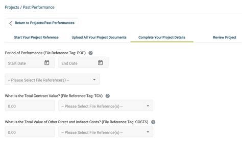 Adding Projects Symphony For Offerors