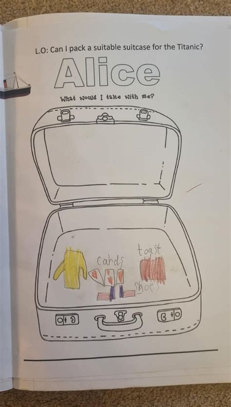 According To My Sons School Work Titanic Passengers Would Pack A Carrot And Some Toast R