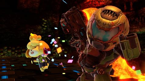 Doom Guy And Isabelle Rsmashbrosultimate
