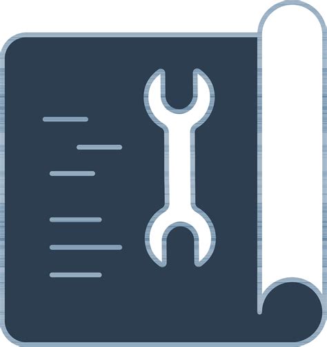 Scroll Setting Page Blue And White Icon 24446043 Vector Art At Vecteezy