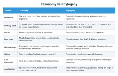 Taxonomy Vs Phylogeny
