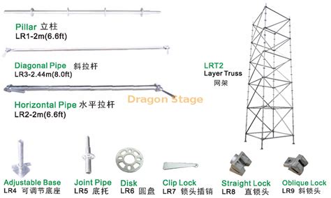 Line Array Speaker Truss Audio Truss Layer Truss Steel Iron Truss Scaffolding For Event From