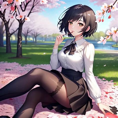 Ai Cherry Black Tights Girl 5images Aipictors