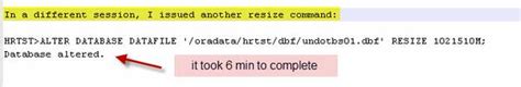 How To Cancel Alter Database Datafile Resize Command Oracle Dba A