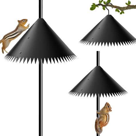 Hzlxw Bird Feeder Baffle Durable Weather Resistant Rotatable Design