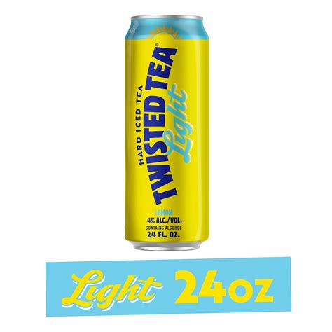 Twisted Tea Light Hard Iced Tea 24 Fl Oz Aluminum Can 4 Abv