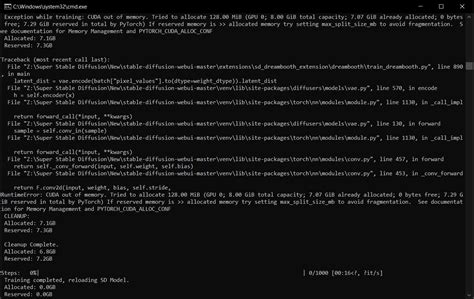 Im Trying To Train My First Db Model But Keep Running Out Of Memory No