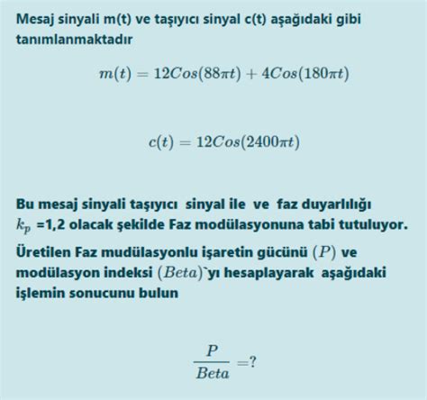 solved message signal m t and carrier signal c t are