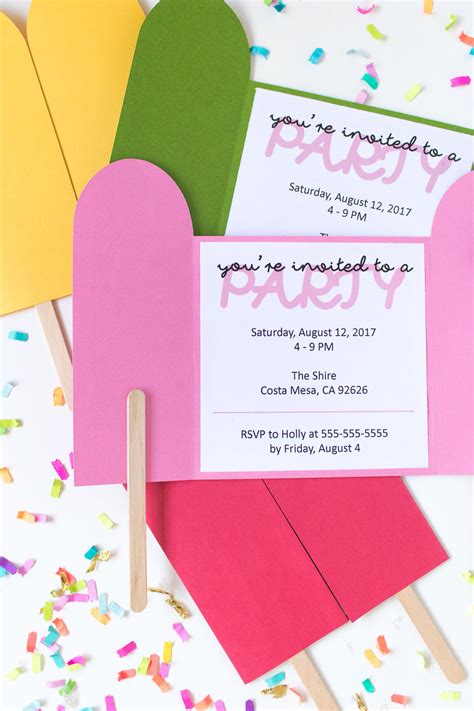 Diy Free Printable Birthday Invitations