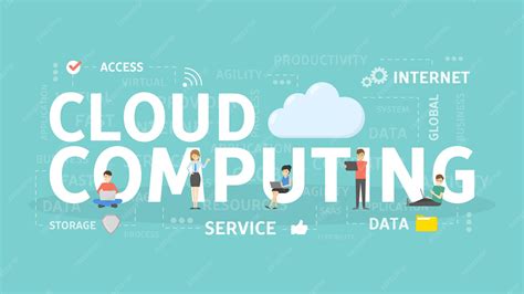 Premium Vector Cloud Computing Concept Illustration