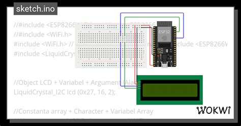 Kelas IoT 62 Menampilkan Indikator WiFi Ke LCD Wokwi ESP32 STM32