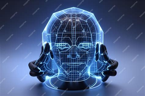 Ai가 생성한 인공지능과 가상기술의 홀로그램 Ai와 혁신과 기술지배의 개념 프리미엄 사진