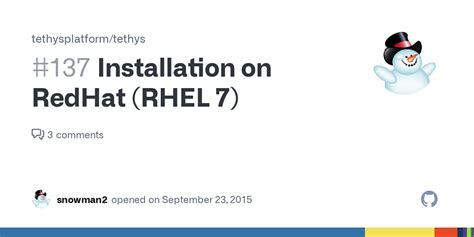 installation on redhat rhel 7 · issue 137 · tethysplatform tethys