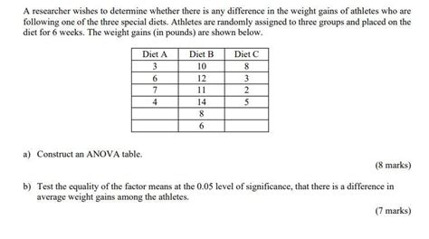 Solved A Researcher Wishes To Determine Whether There Is Any Difference 1 Answer