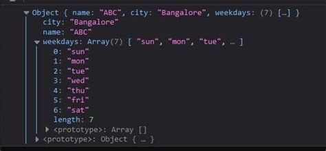 javascript on linkedin array inside object javascript