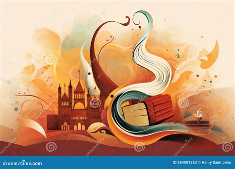 Arabic Echoes An Abstract Representation Of Arabic Language And