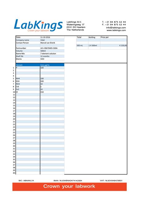 Multi Element Ic Standard 500 Ml Lk1 Cb670405 500a