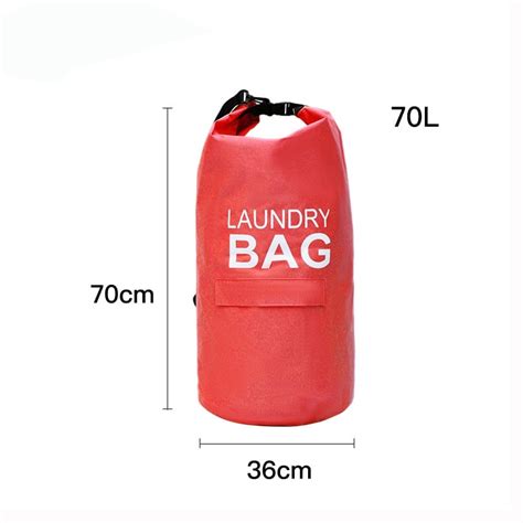 70l Waterproof Laundry Bag Backpack Heavy Duty Laundry Bag With Strap