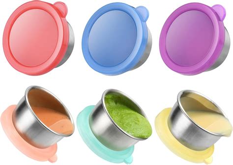 Salad Dressing Container To Go For Lunch Box Small Condiment Containers With Lids