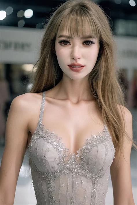 高加索性爱娃娃在床上裸体前在天桥上做模特