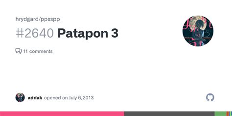 Patapon 3 · Issue 2640 · Hrydgardppsspp · Github