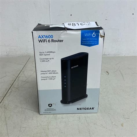 Used Netgear Ax1600 Wifi 6 Router W 1600 Mbps 1500 Ft Coverage And Wpa3 Security Ubb Threads