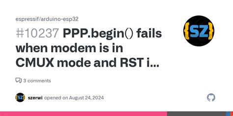 Pppbegin Fails When Modem Is In Cmux Mode And Rst Is Not Defined