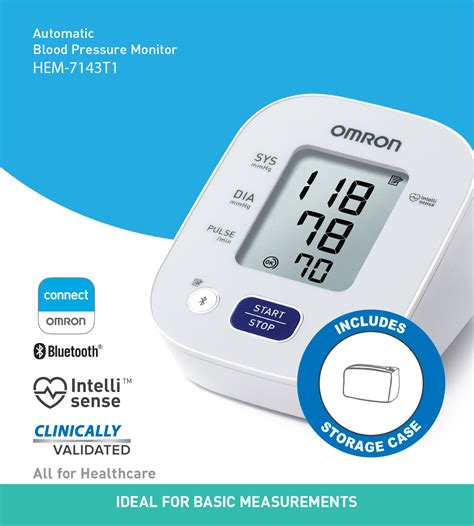 Upper Arm Automatic Blood Pressure Monitor HEM 7143T1 OMRON