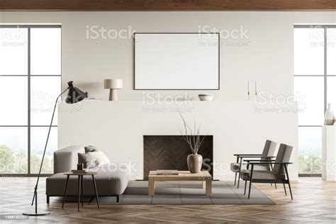 창문 근처 안락의자와 소파가 있는 밝은 거실 인테리어 모형 포스터 0명에 대한 스톡 사진 및 기타 이미지 0명 3차원 형태 가구 Istock