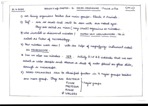 SOLUTION Microorganisms Notes Class Studypool