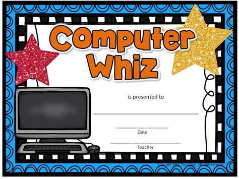 Computer Lab Award Certificates The Bulletin Board Lady
