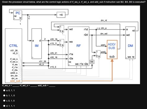 solved given the processor circuit below what are the