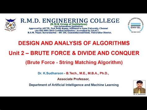 Brute Force - String Matching Algorithm - YouTube