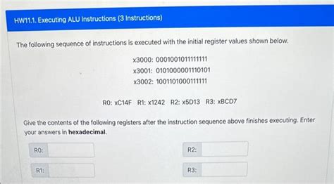 [solved] the following sequence of instructions is execute