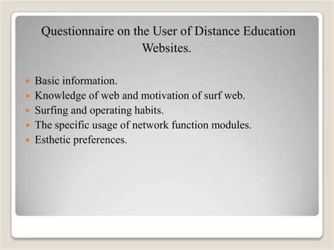 Human Computer Interaction Design For Distance Education Websites Ppt