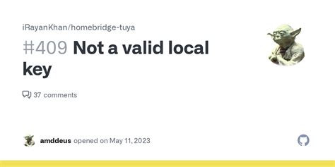 Not A Valid Local Key · Issue 409 · Irayankhanhomebridge Tuya · Github