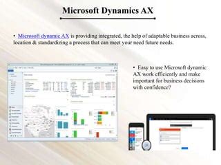 Microsoft Dynamic AX Overview With Financial Technical Features PPT