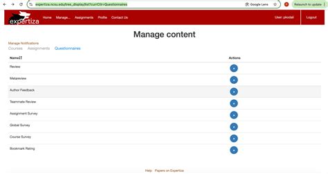 CSC ECE Spring E Reimplementing Questionnaire Page In Expertiza Expertiza Wiki